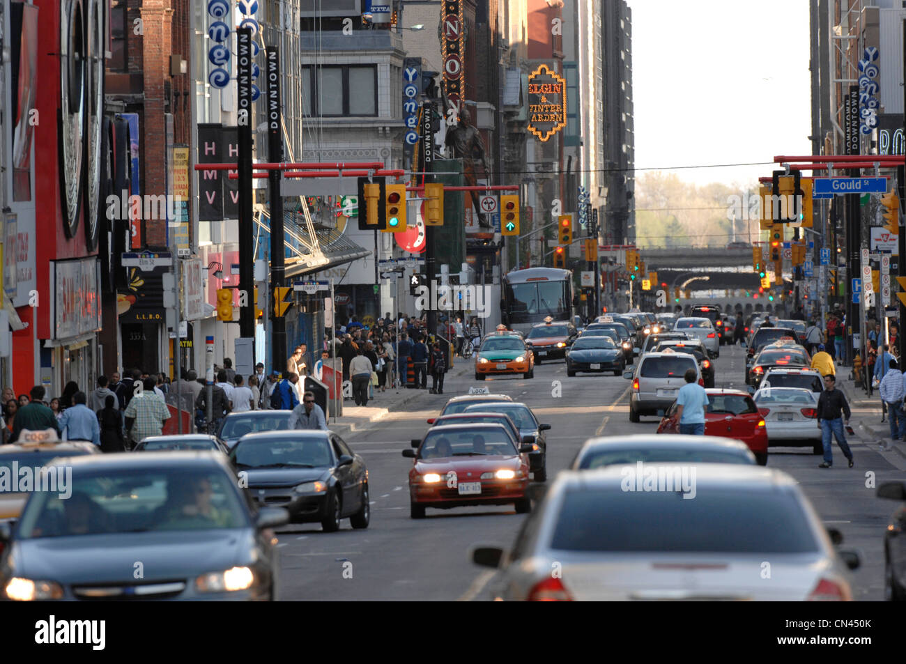 Yonge St. South of Gerrard St, Toronto, Ontario Stock Photo - Alamy