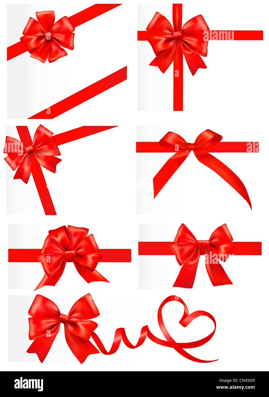 Set of ribbons hi-res stock photography and images - Alamy