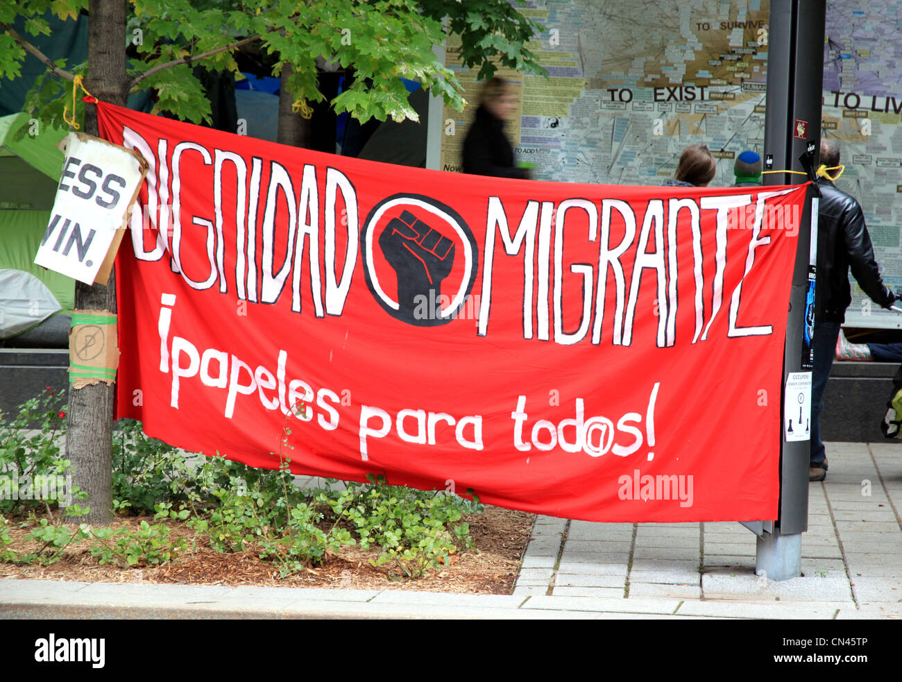 Occupy Movement Banner Stock Photo - Alamy