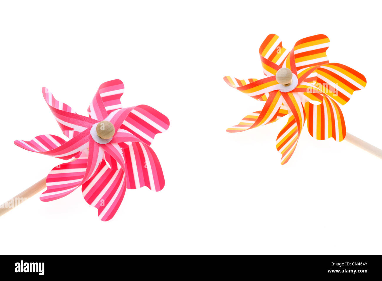 Colorful toy pinwheel on white background Stock Photo - Alamy