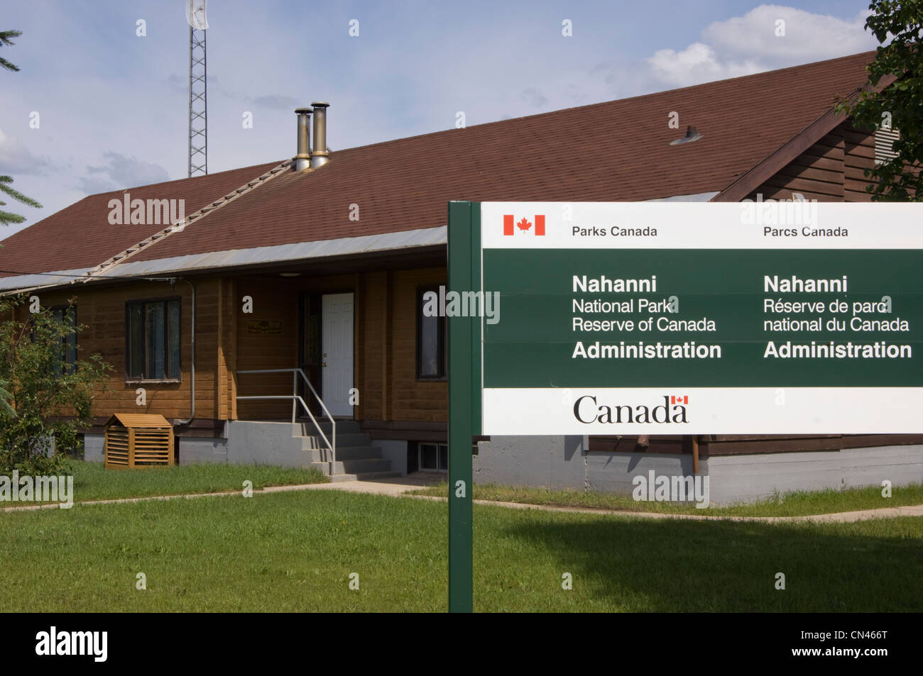 Parks Canada Office, Fort Simpson, Northwest Territories Stock Photo ...