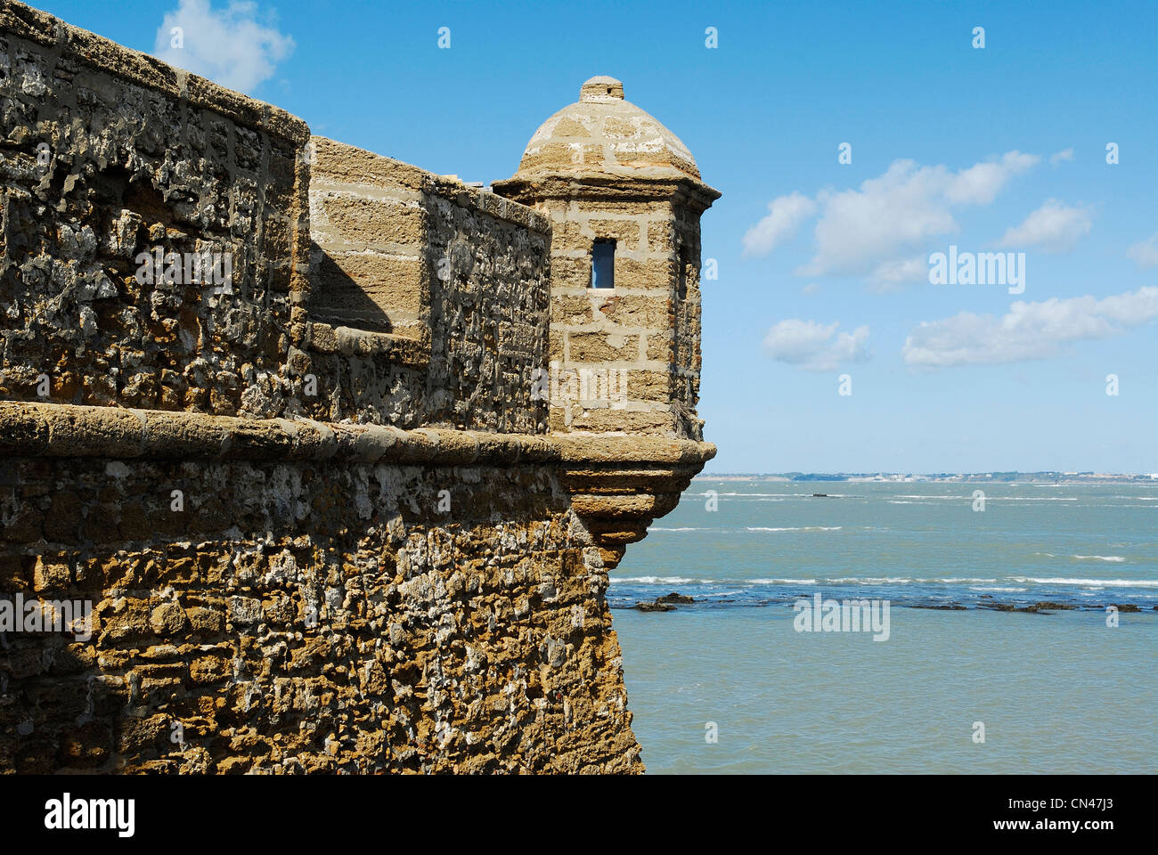 Spain, Andalusia, Cadiz, San Sebastian castle (Castillo de San ...