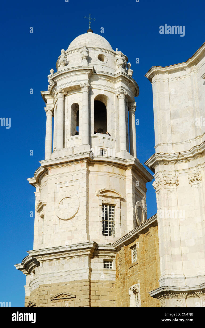 Spain, Andalusia, Cadiz, cathedral tower Stock Photo - Alamy