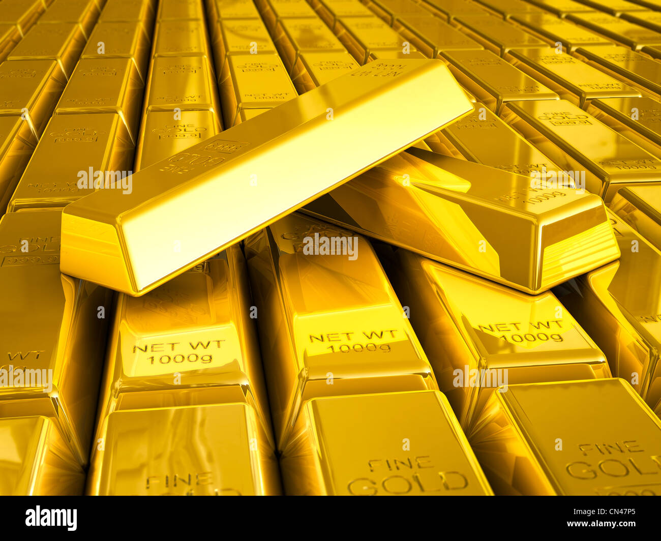 Stacks of gold bars close up Stock Photo - Alamy