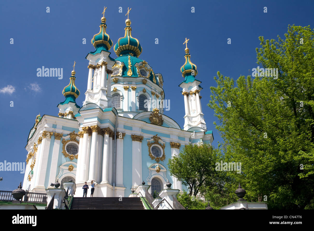 Ukraine, Kiev, church St Andre Stock Photo - Alamy