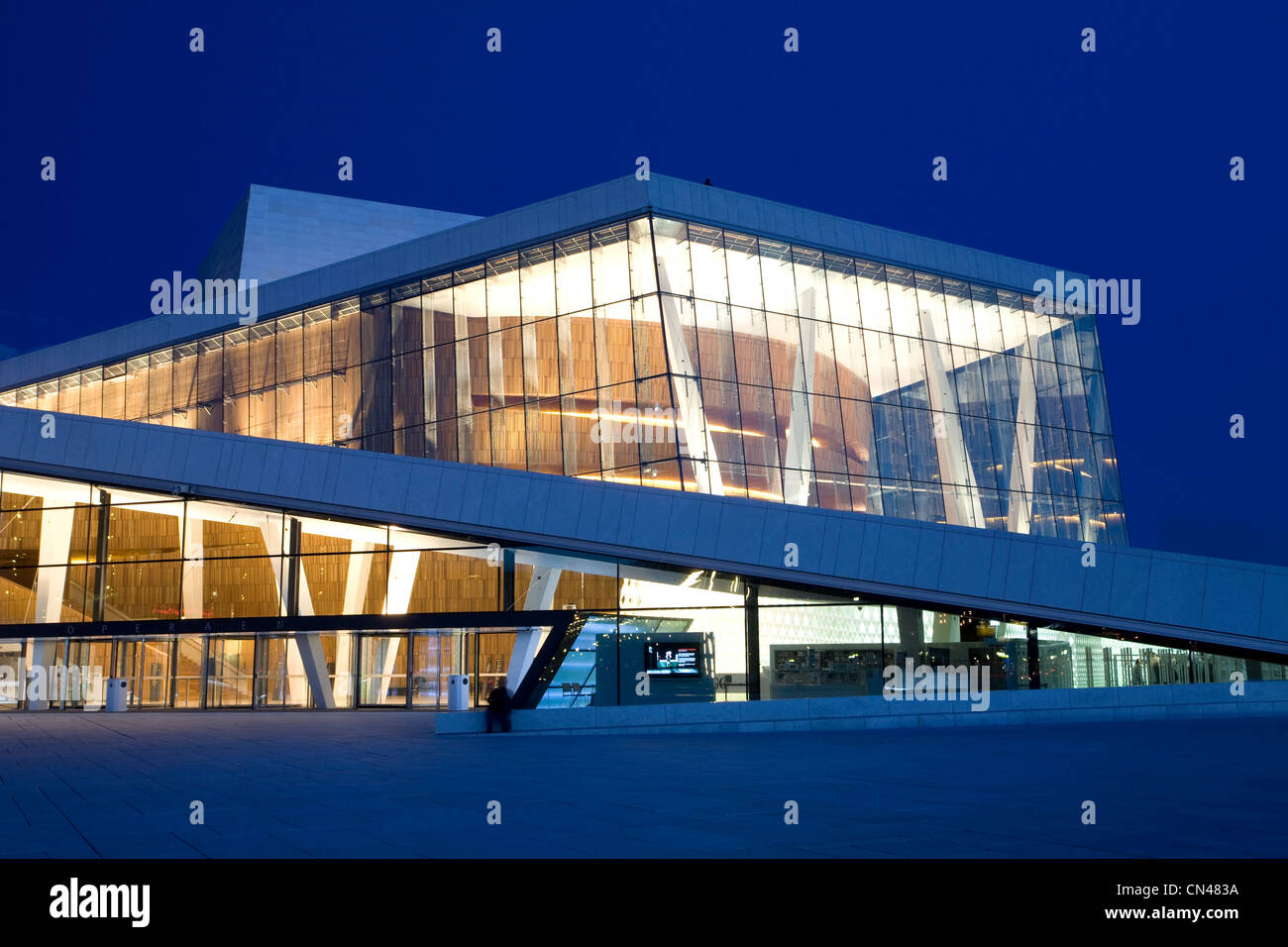 Norway, Oslo, overview of the new Opera house by Snohetta architects in ...