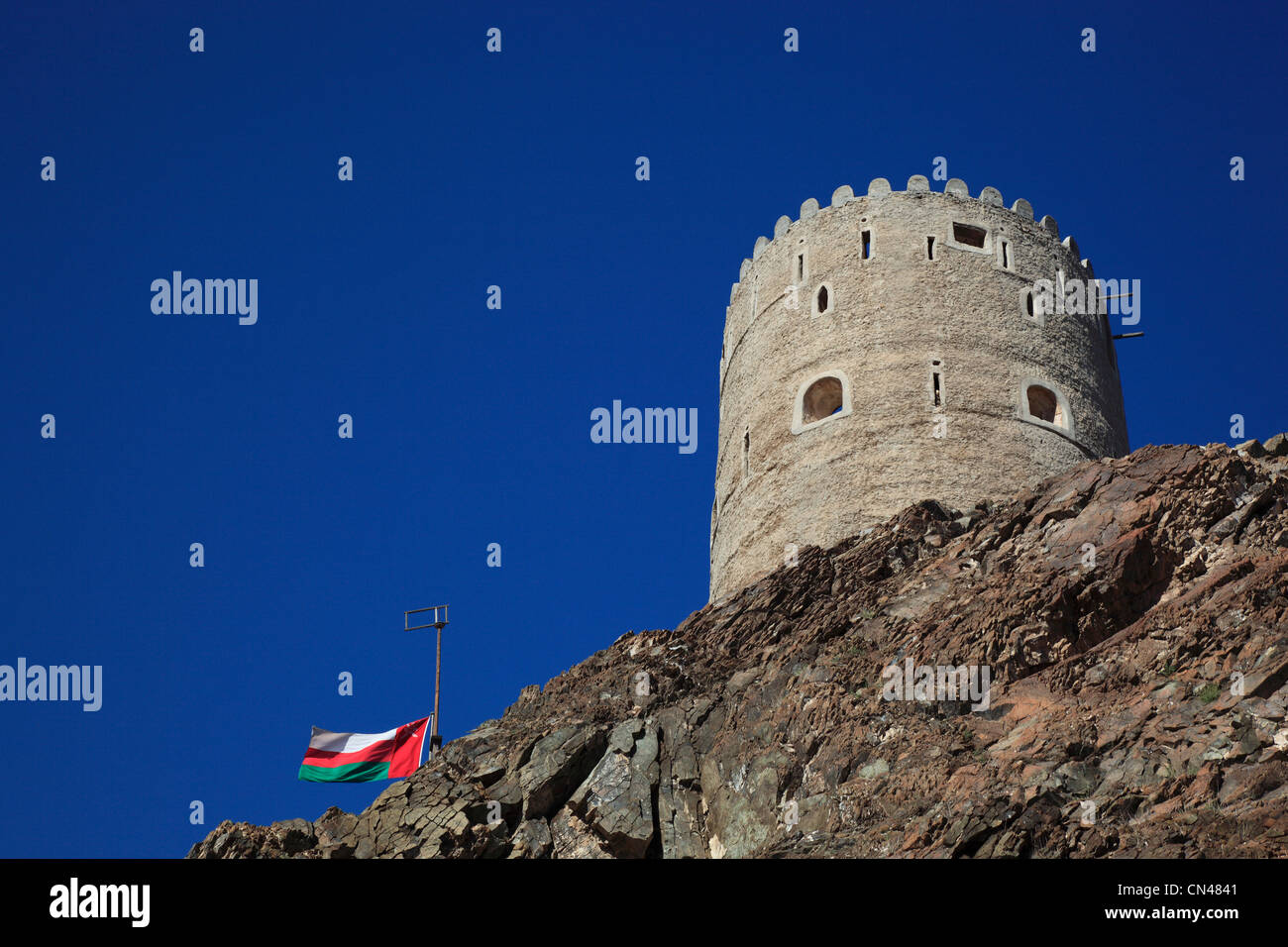 Mutrah Fort, Muscat, Oman Stock Photo - Alamy