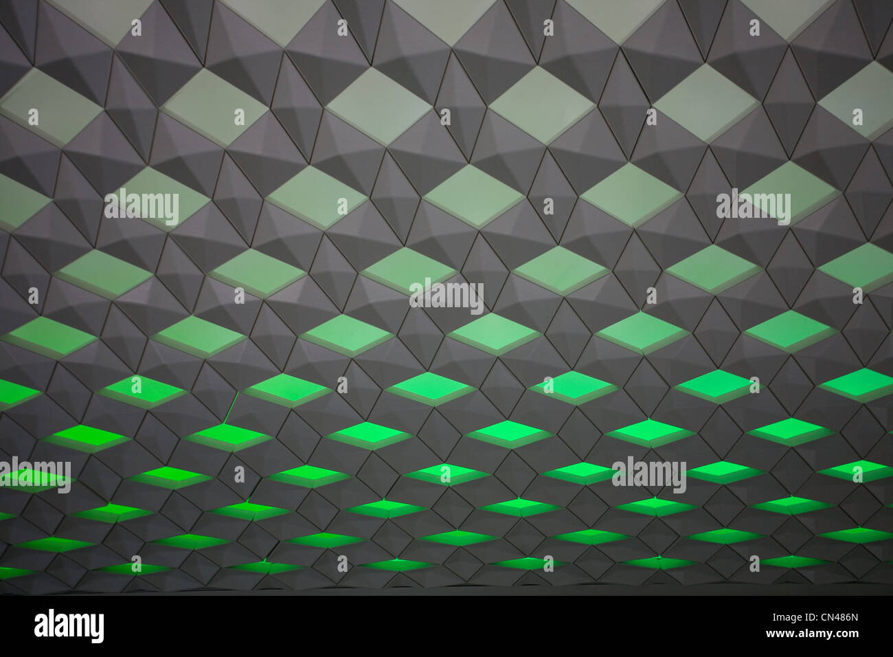 Norway, Oslo, light structures by artist Olafur Eliasson in the new ...