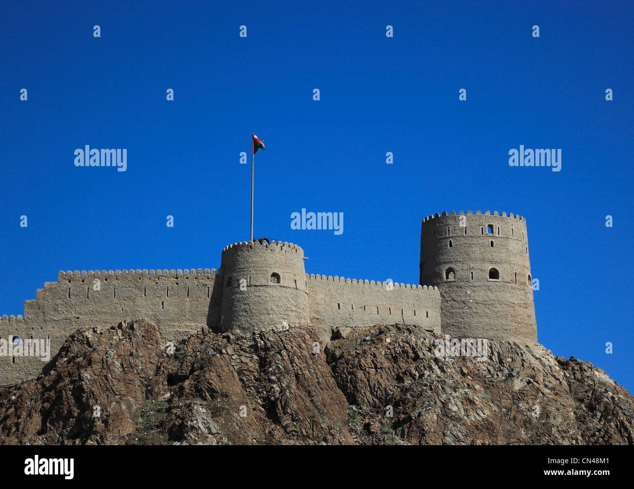 Mutrah Fort, Muscat, Oman Stock Photo - Alamy