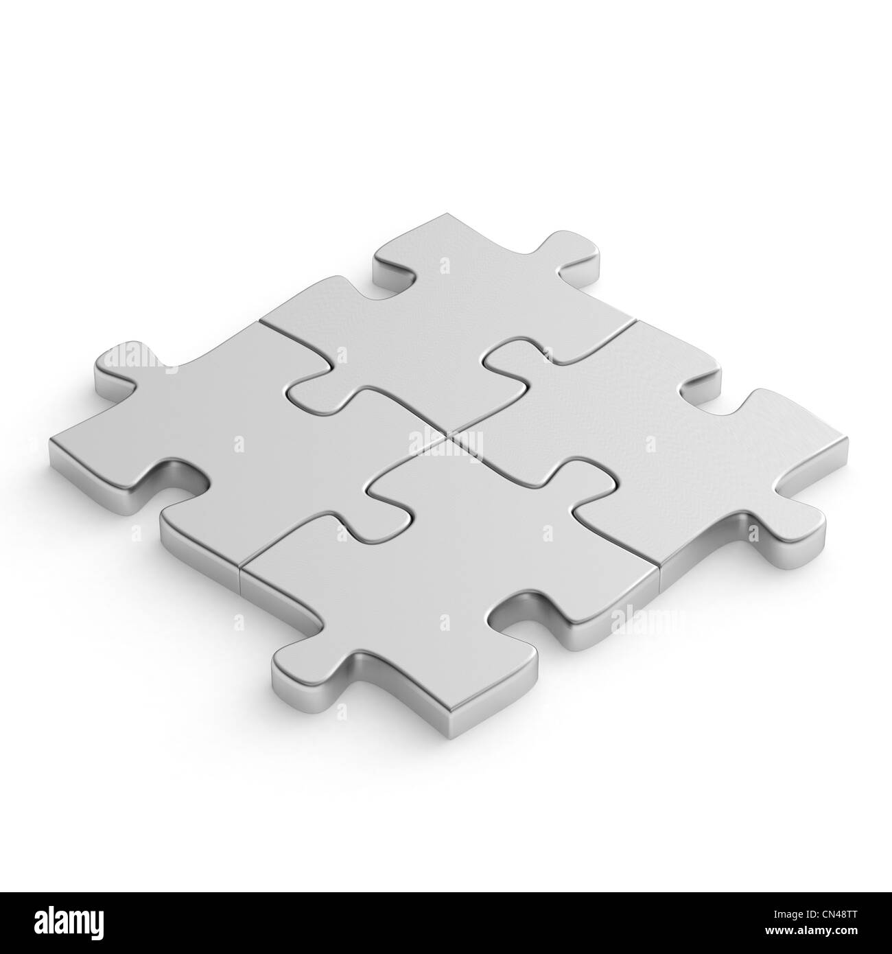 Jigsaw puzzle metal Stock Photo - Alamy