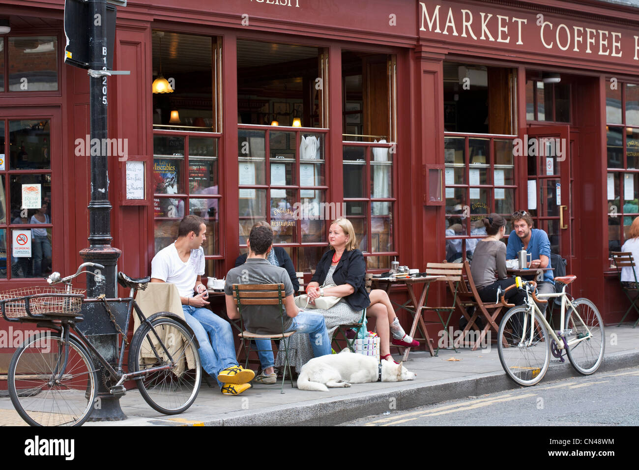 United Kingdom, London, Spitalfields, English restaurant Market Coffee ...