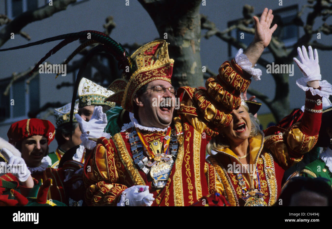German carnival prince, Lannersdorf, Rhineland, Germany Stock Photo - Alamy