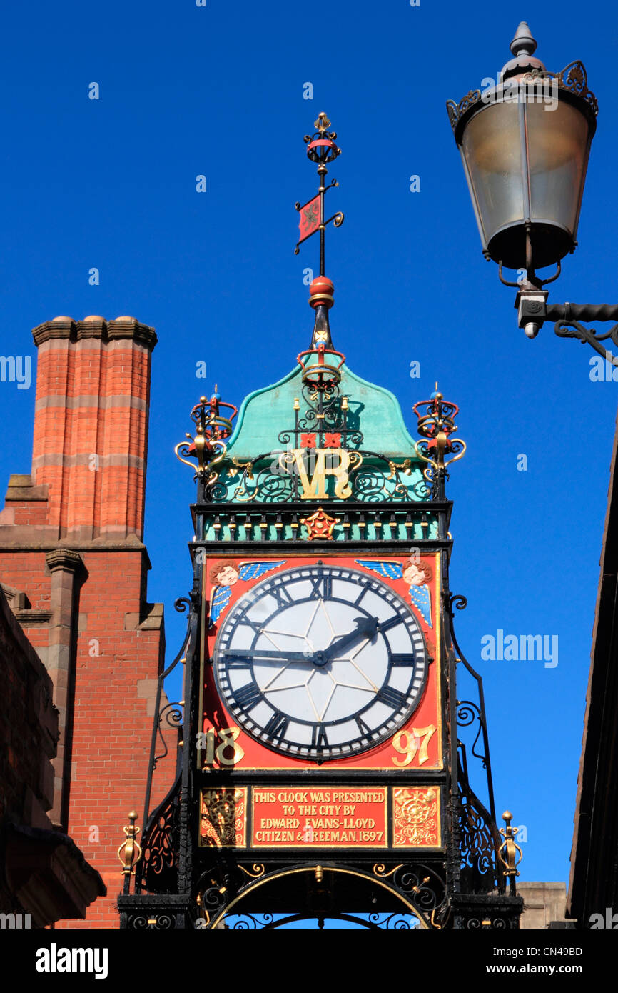 England Cheshire Chester Eastgate clock Stock Photo - Alamy