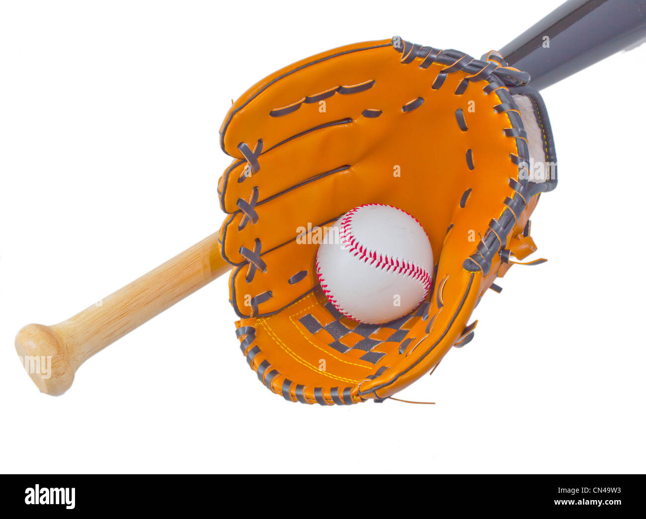 Leather stitch baseball glove hi-res stock photography and images - Alamy