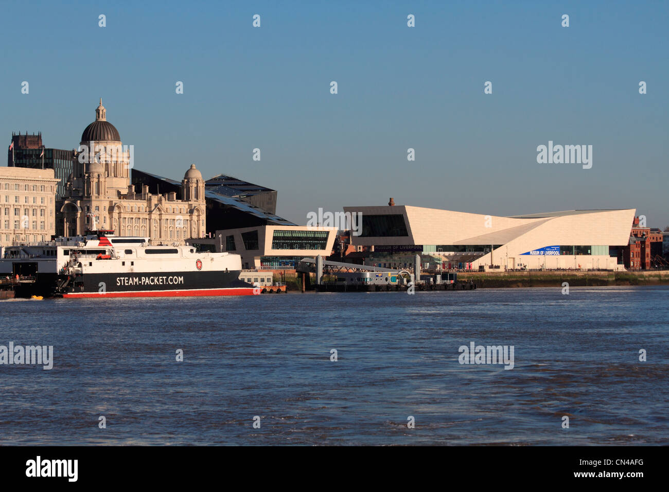 England Merseyside Liverpool, Museum, Dock company building & Ferry ...