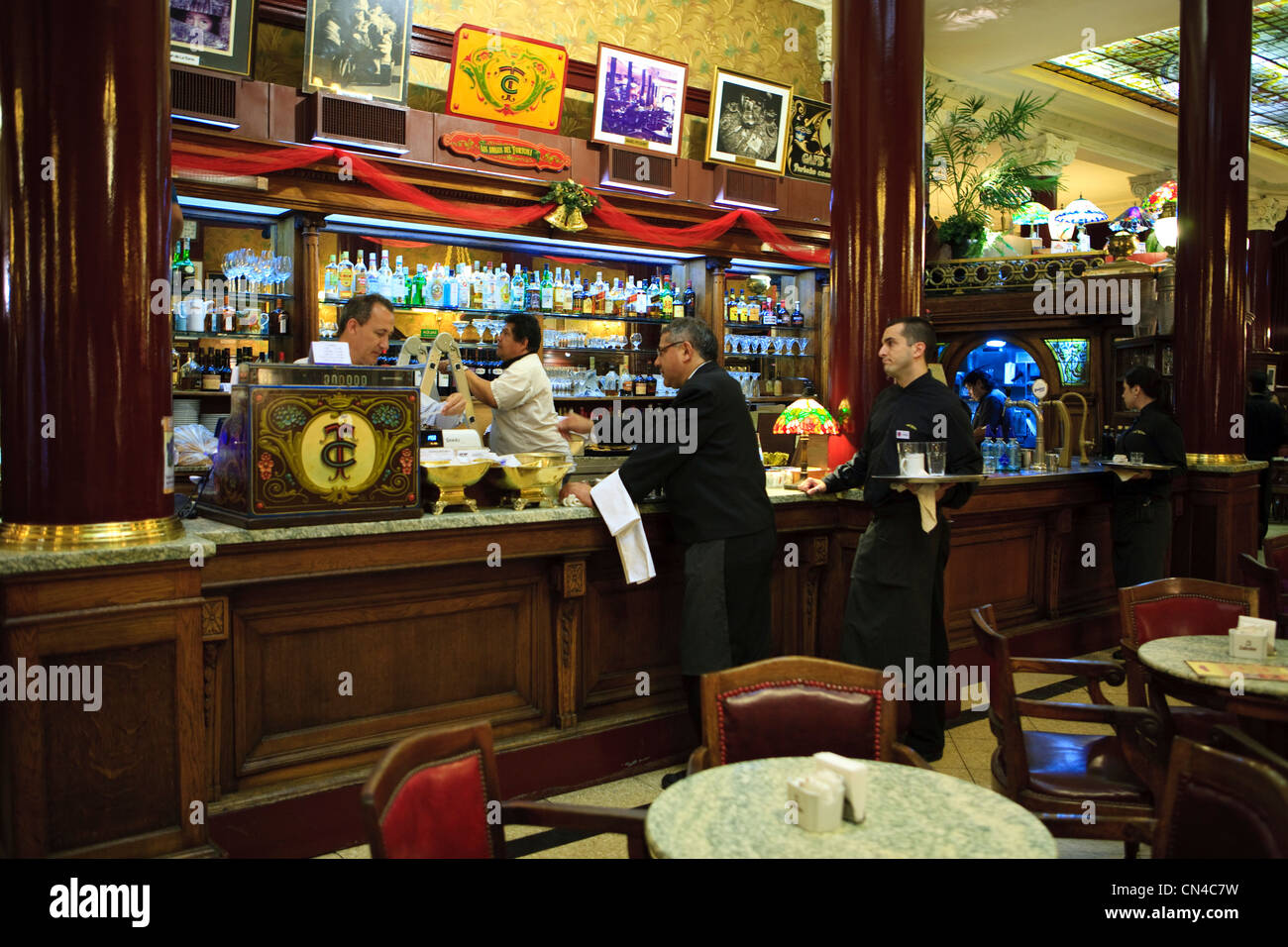 Argentina, Buenos Aires, Microcentro district, Tortoni cafe Stock Photo ...