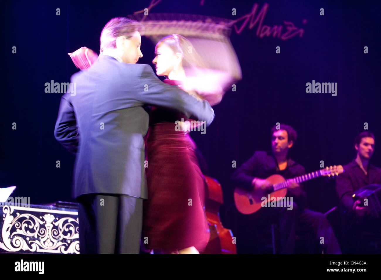 Argentina, Buenos Aires, tango show at Homero Manzi tango cabaret on ...