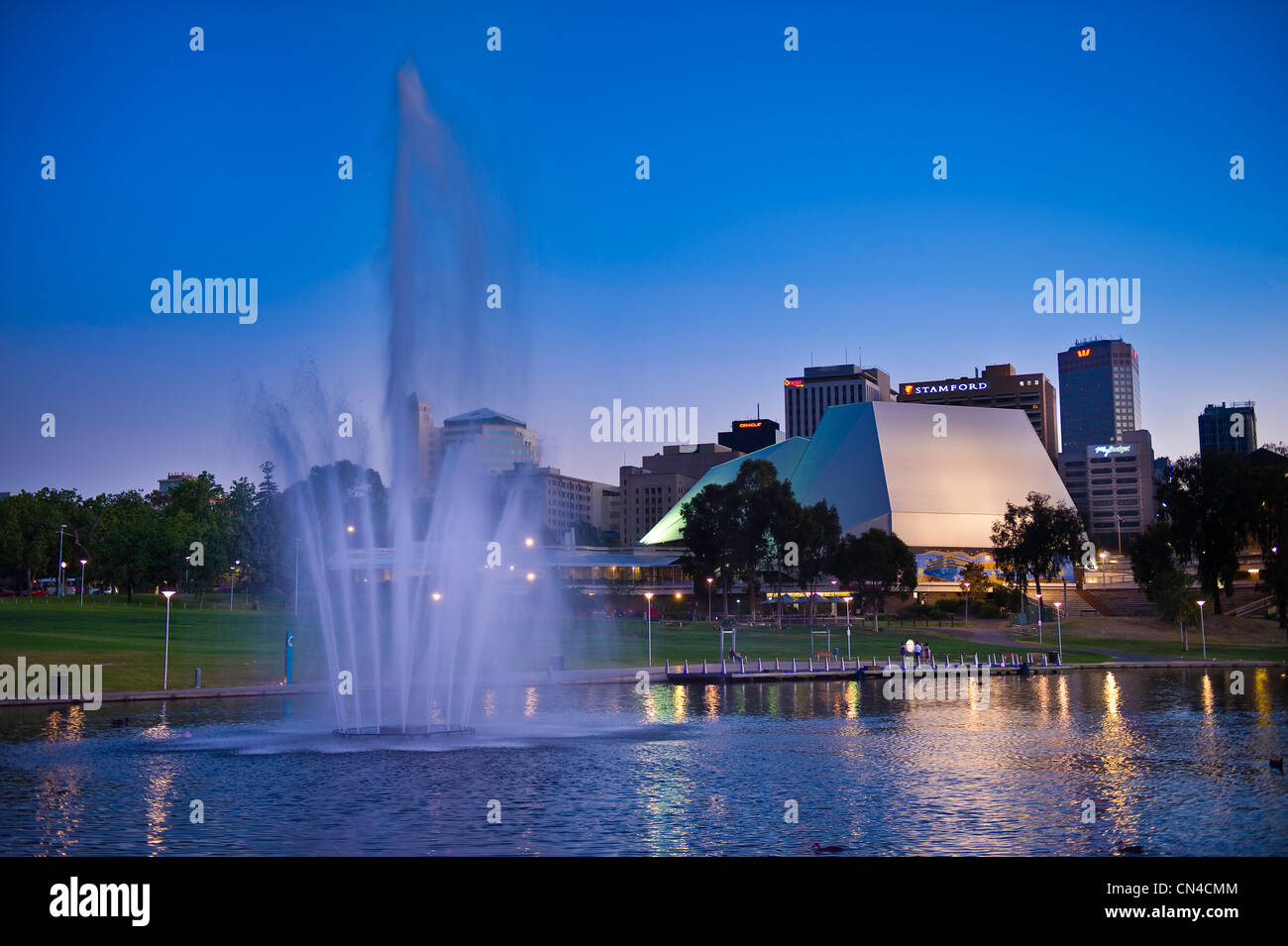 Australia, South Australia, Adelaide, Torrens river, Elder Park ...