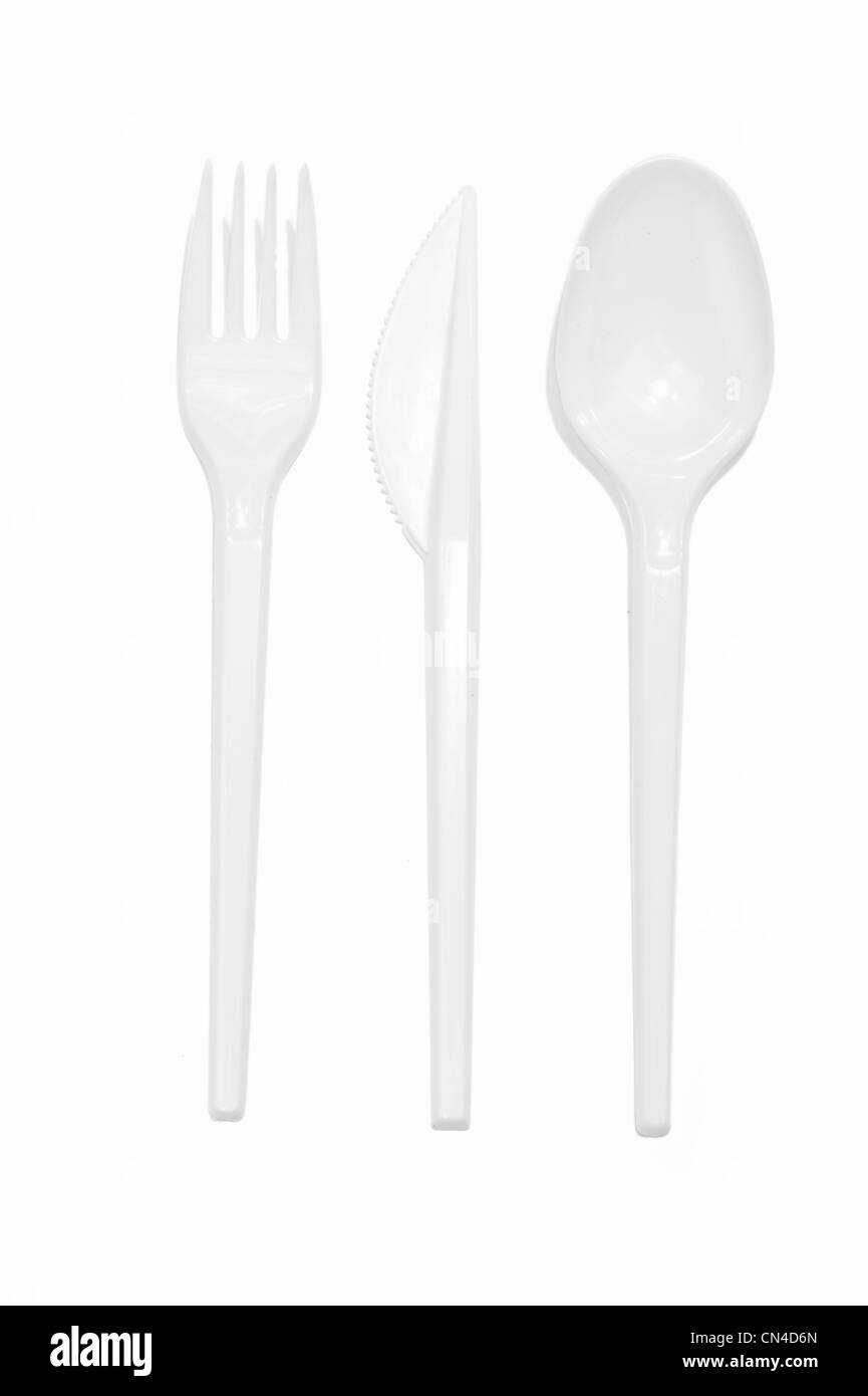 Plastic Knife And Fork High Resolution Stock Photography and Images - Alamy