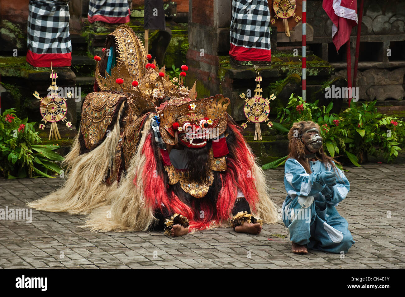 Indonesia, Bali Island, Batubulan village, Barong and Kriss dance with ...