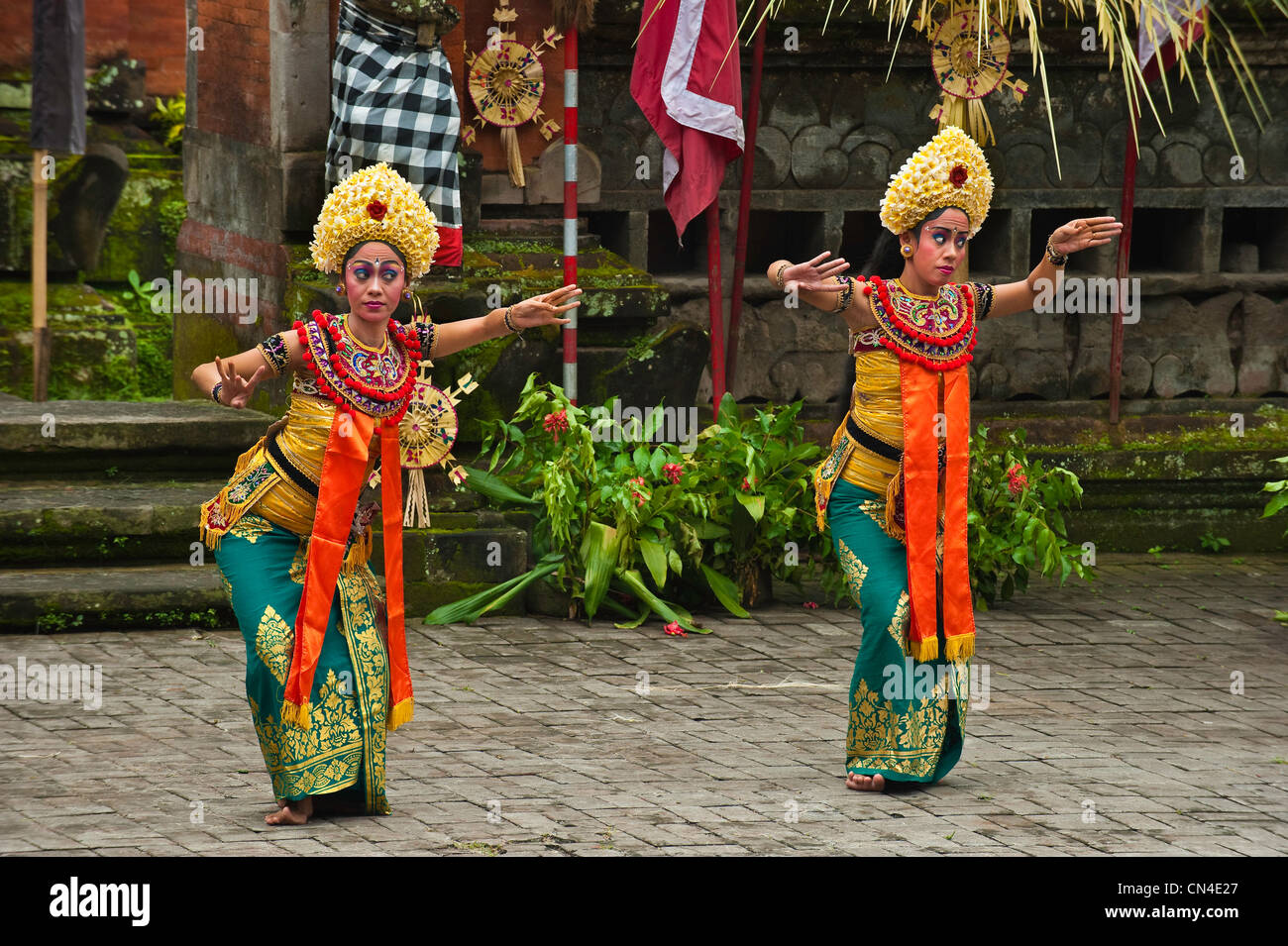 Indonesia, Bali Island, Batubulan village, Barong and Kriss dance with ...