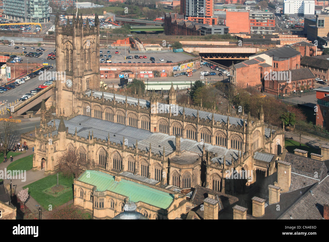 Manchester uk aerial hi-res stock photography and images - Alamy
