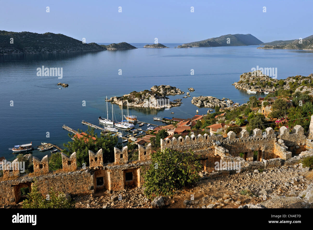 Turkey, Mediterranean Region, Turquoise Coast, Lycia, Kekova Bay, near ...