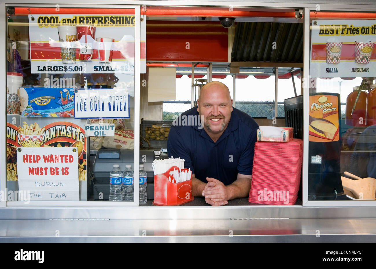 American food stall hi-res stock photography and images - Alamy