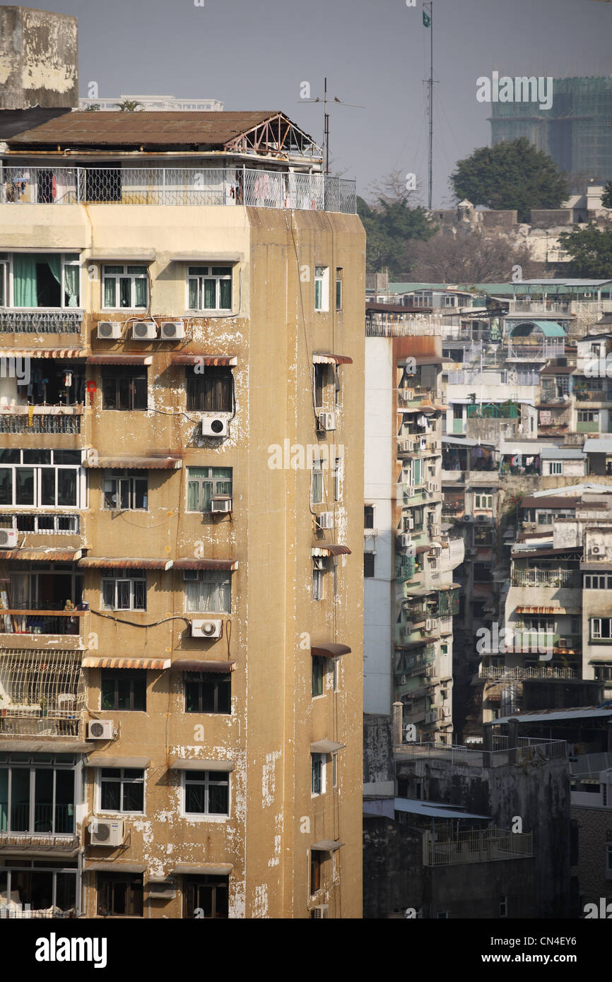 Apartment Blocks in Macau Stock Photo - Alamy