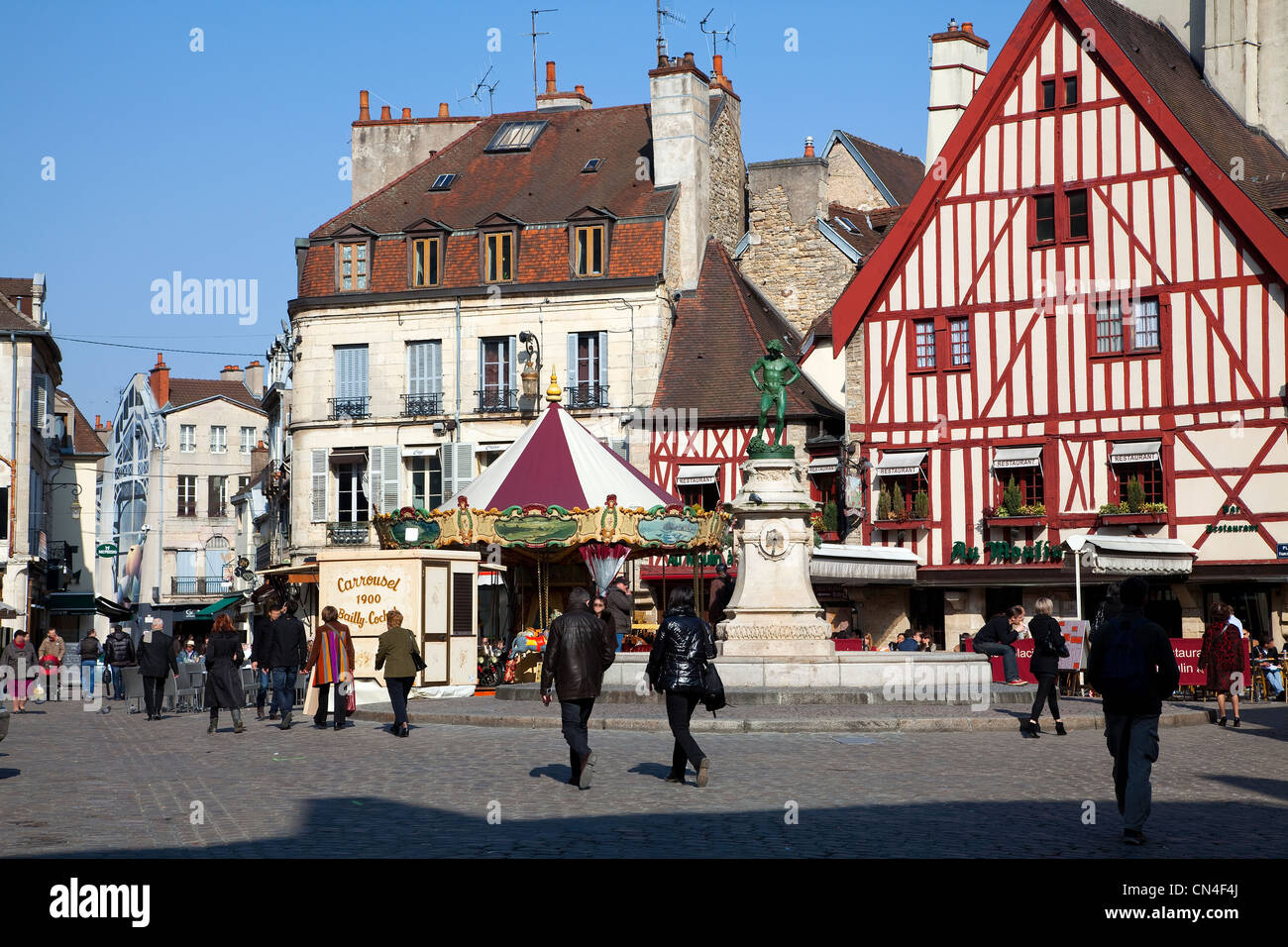 France, Cote d'Or, Dijon, Place Francois Rude Stock Photo - Alamy