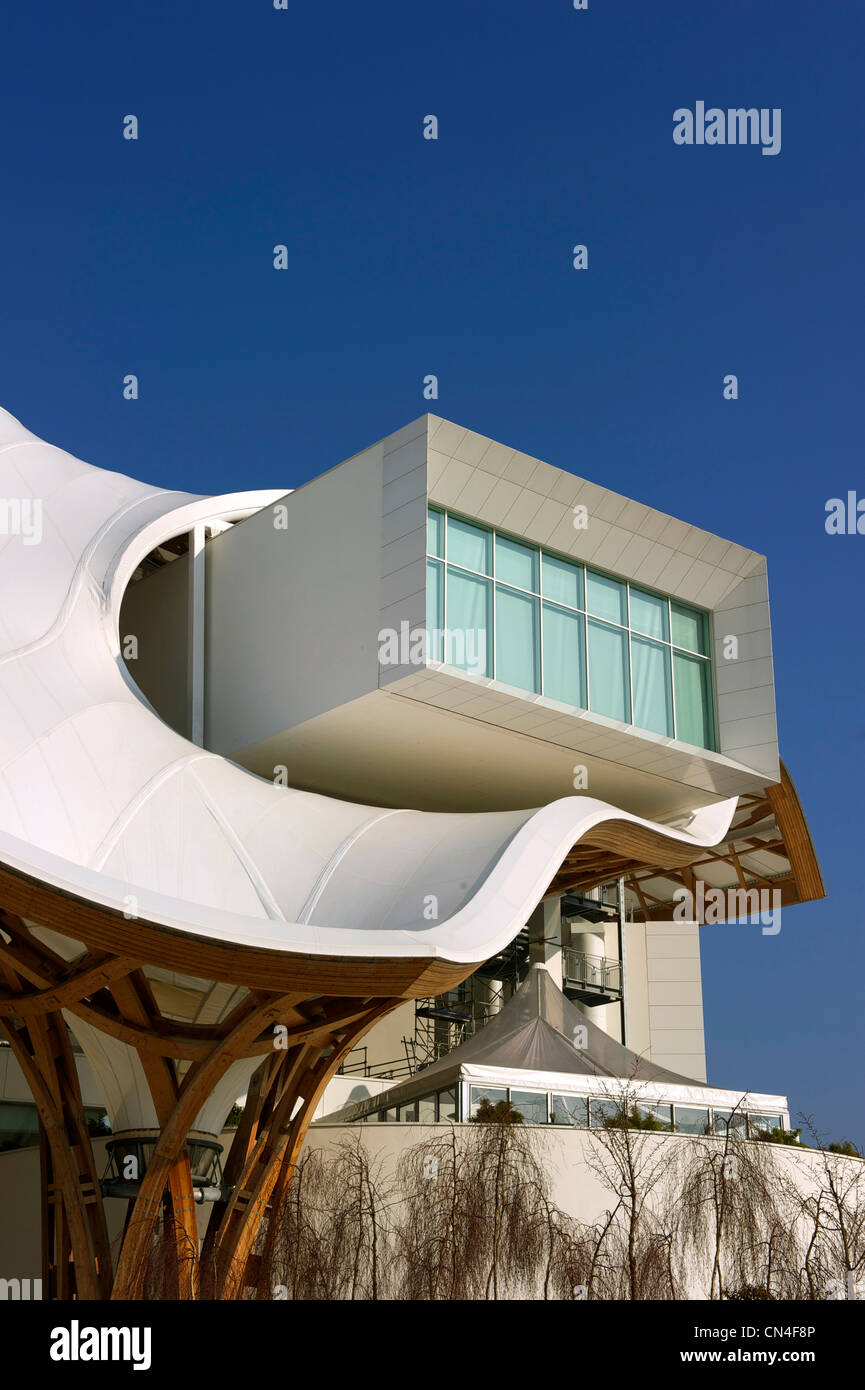 France, Moselle, Metz, Amphitheatre district, Centre Pompidou Metz, art ...