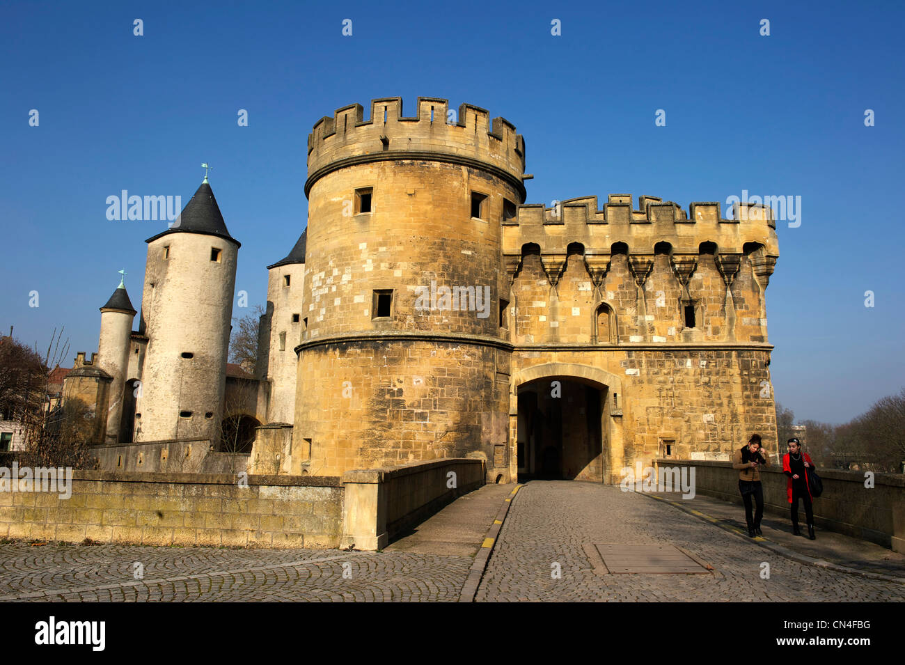 France, Moselle, Metz, the door of the Germans is a vestige of the old ...
