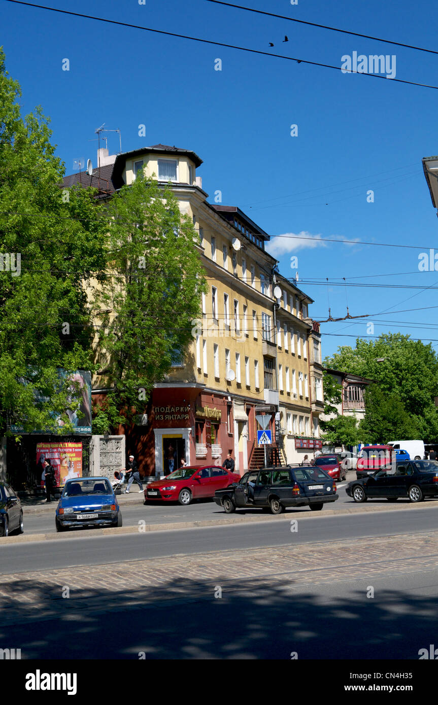 Street of Kaliningrad city. Russia Stock Photo - Alamy