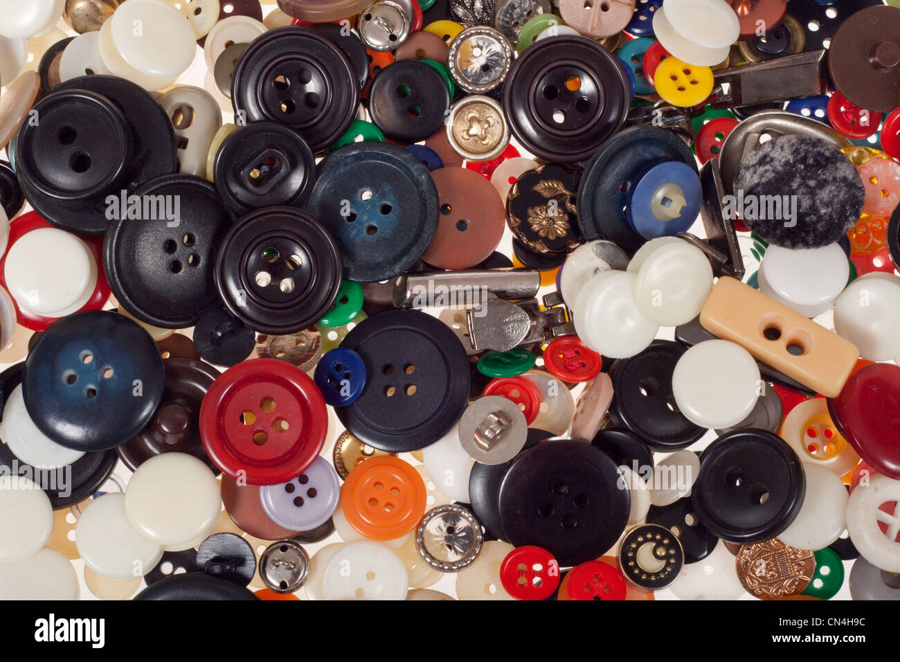Many different sized and shaped buttons Stock Photo - Alamy