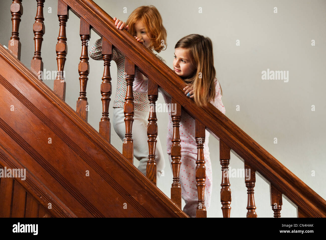 Banister child hi-res stock photography and images - Alamy