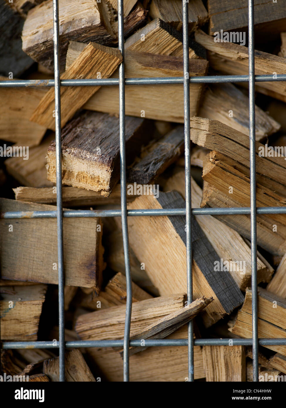 France, Cote d'Or, Beaune, feature: the Cooperage, Tricolored Fire, oak ...