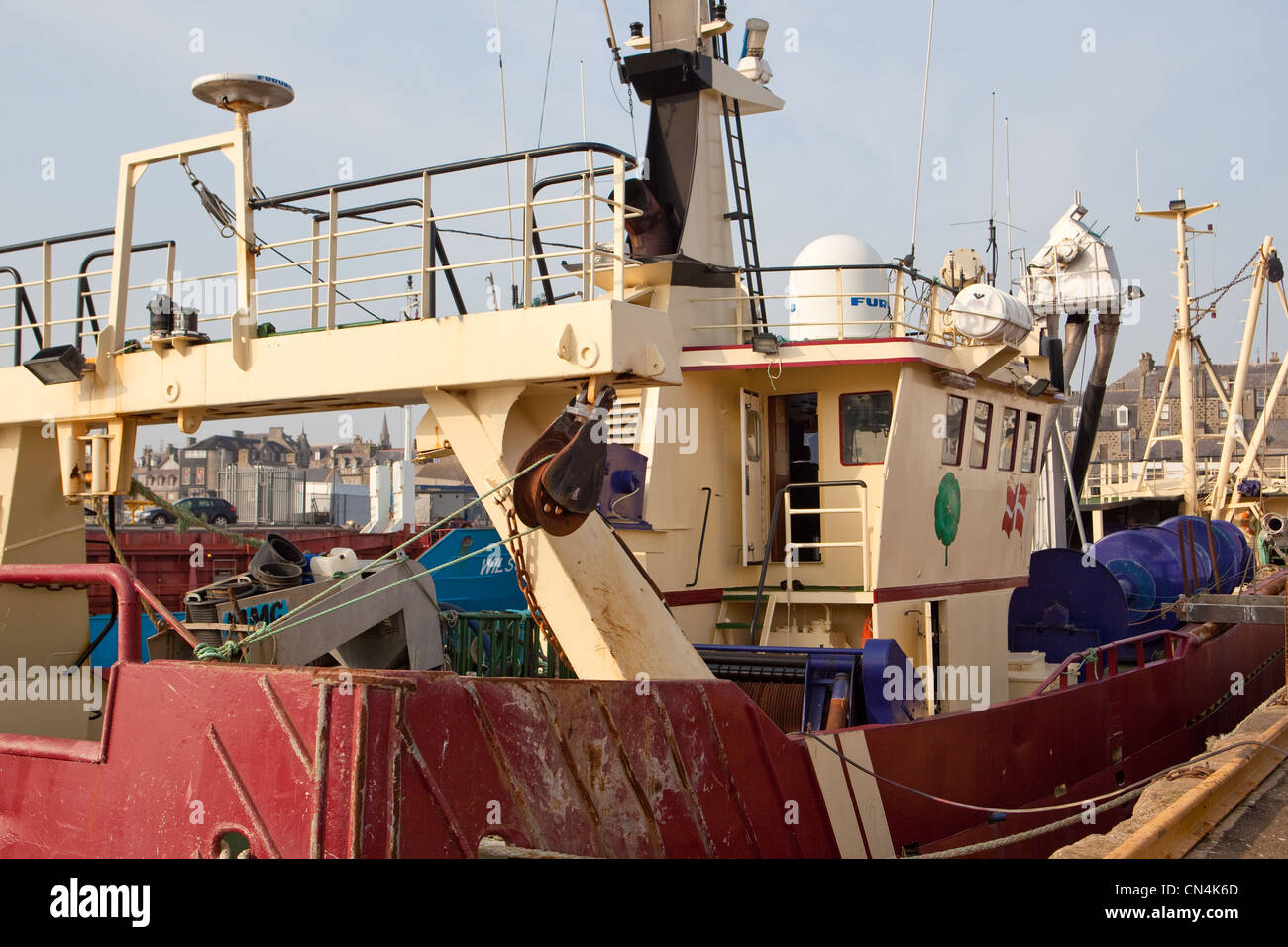 Commercial Fishing Fleet Boats Berthed Stock Photos & Commercial ...
