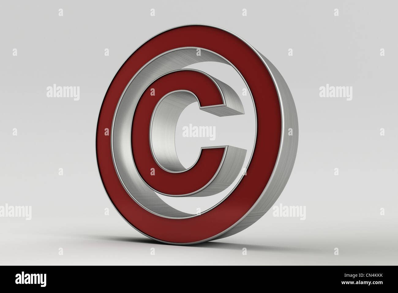 3d render standing copyright symbol Stock Photo - Alamy