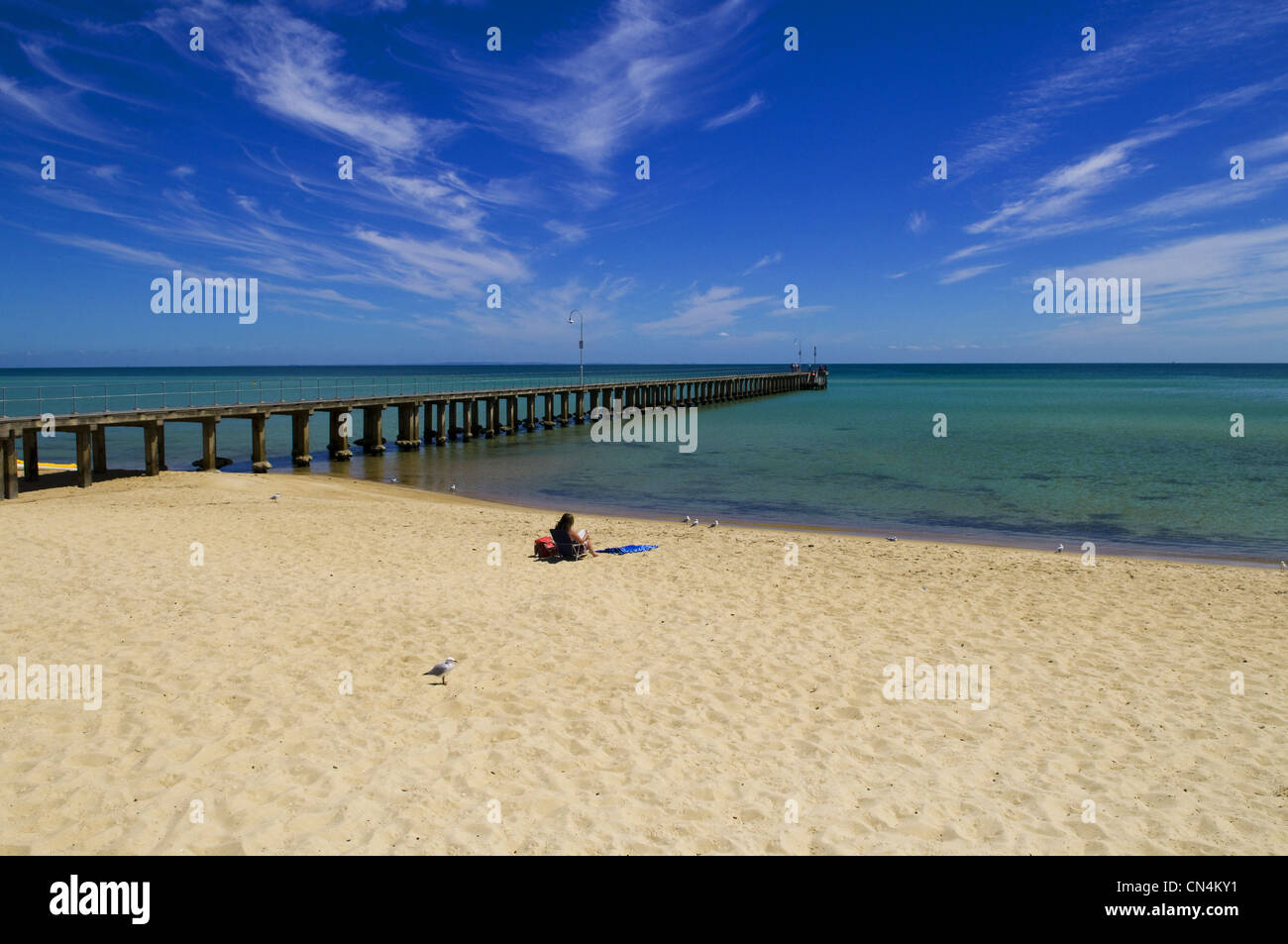 Australia, Victoria, Mornington Peninsula, Mount Martha Beach Stock ...