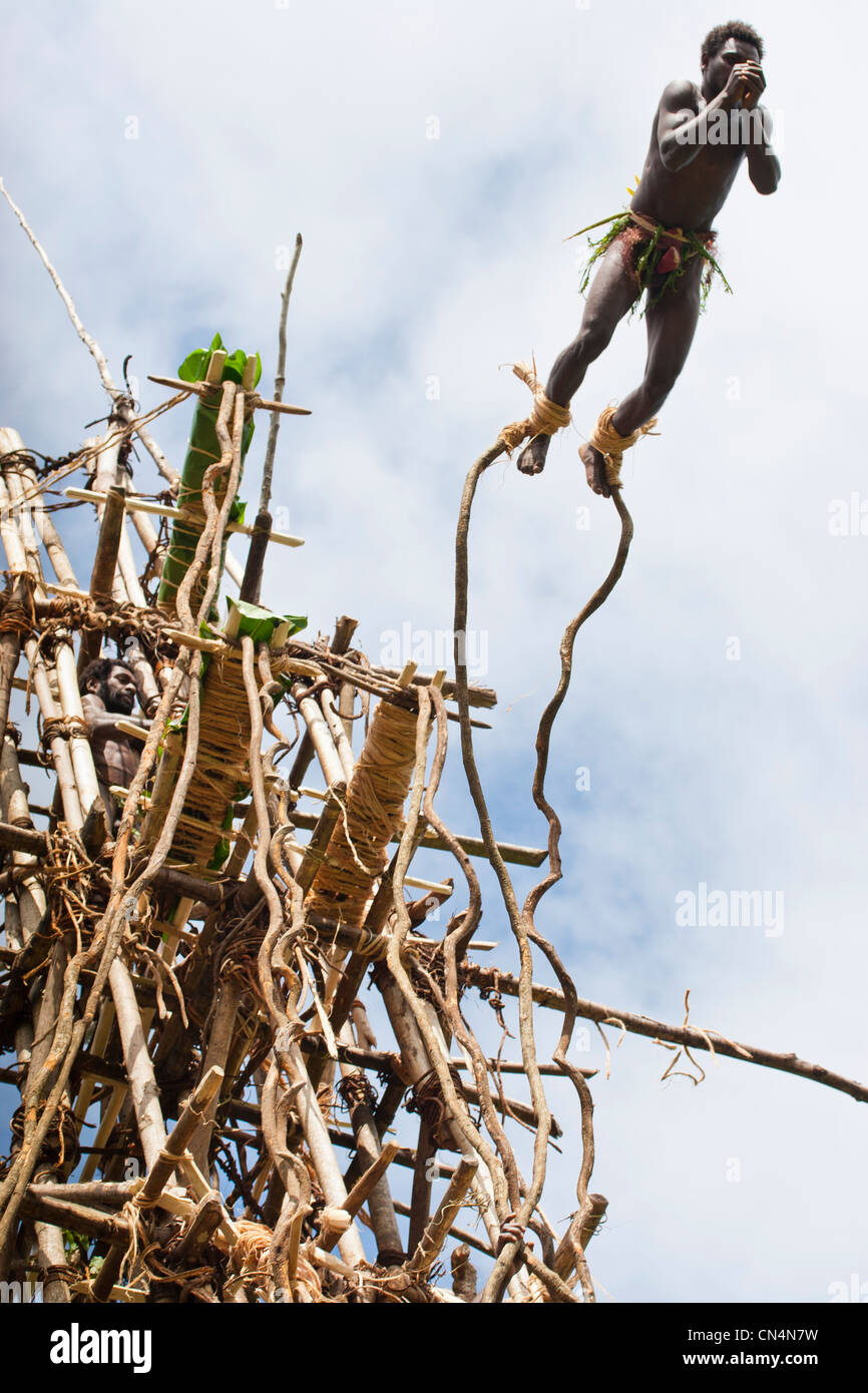 Vanuatu, Penama Province, Pentecost Island, Lonorore, Naghol ...