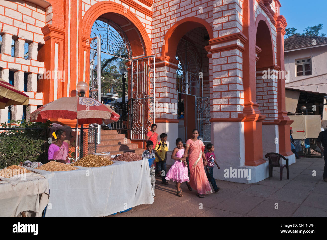 Mahalsa hindu temple Mardol village Ponda Goa India Stock Photo - Alamy