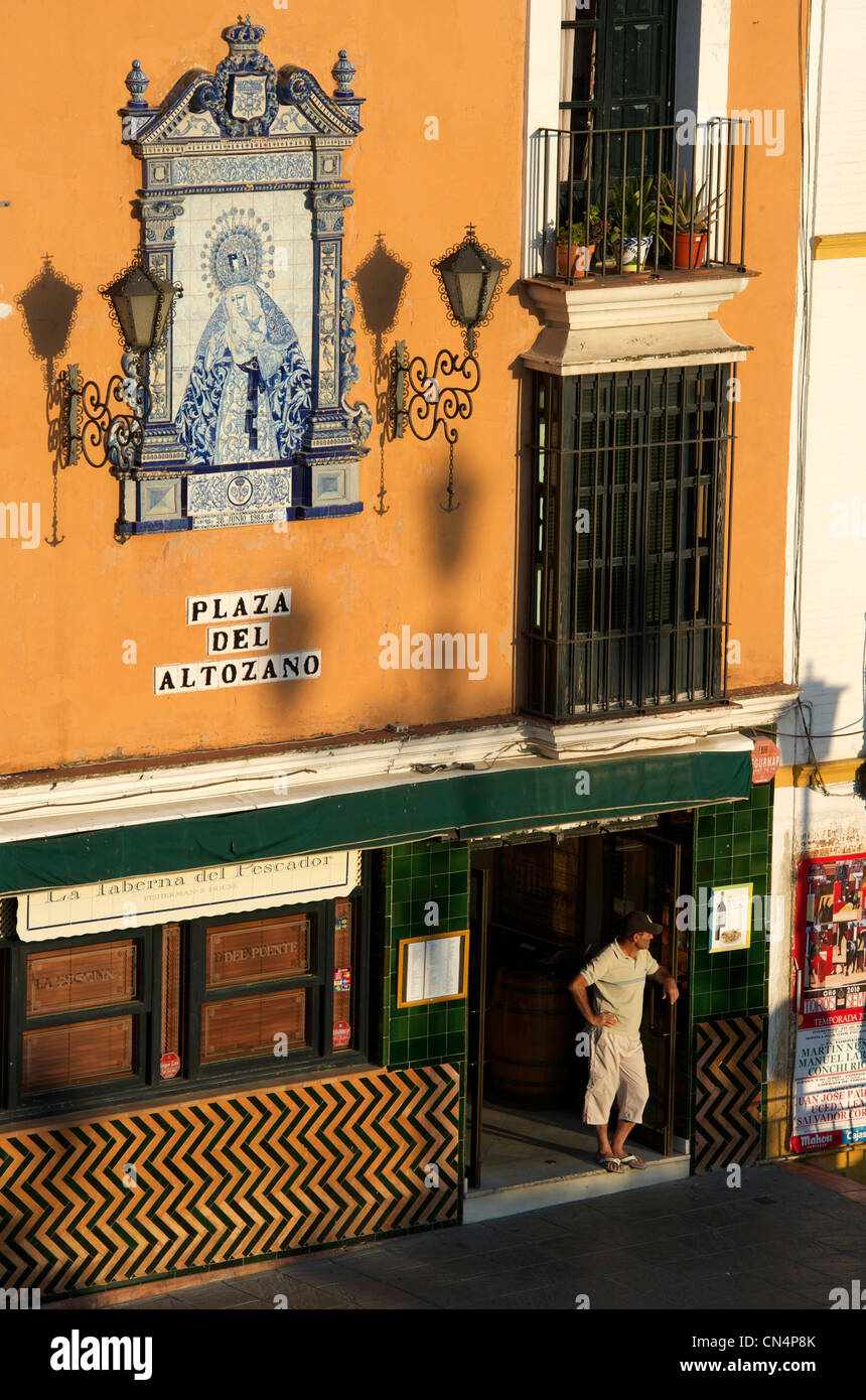 Spain, Andalusia, Seville, Triana District, Plaza del Altozano Stock ...