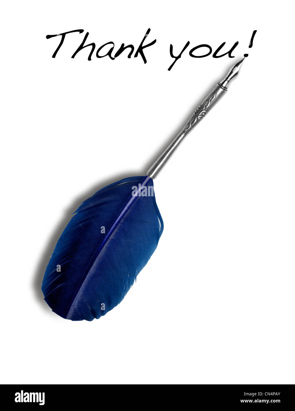 Thank you letter gold pen hi-res stock photography and images - Alamy