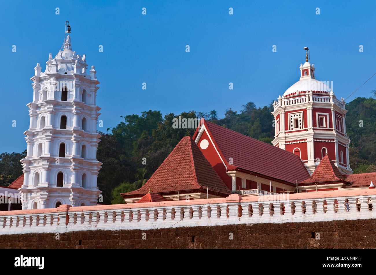Shanta Durga hindu temple Ponda Goa India Stock Photo - Alamy