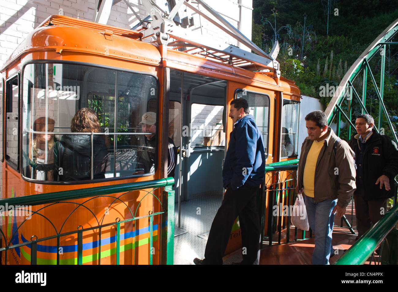 Colombia, Cundinamarca Department, Bogota, cable car to Mount ...