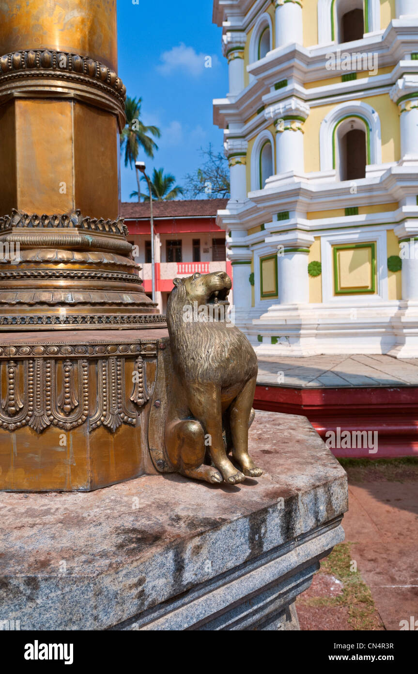 Mahalsa hindu temple Mardol village Ponda Goa India Stock Photo - Alamy