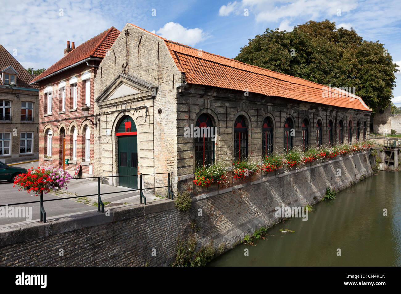 Old abattoir building bergues france hi-res stock photography and ...