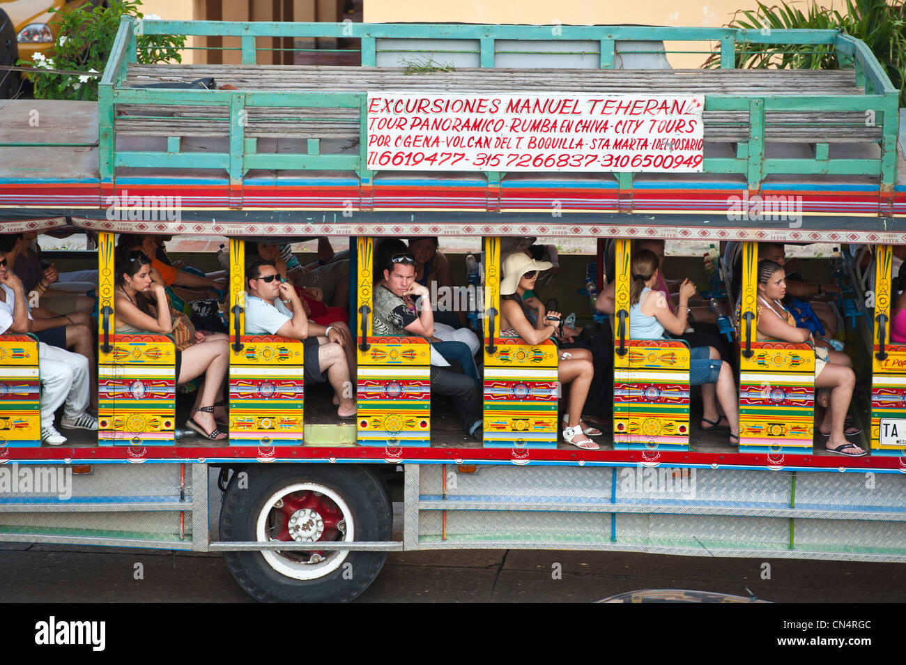 Colombia bus public transport hi-res stock photography and images - Alamy