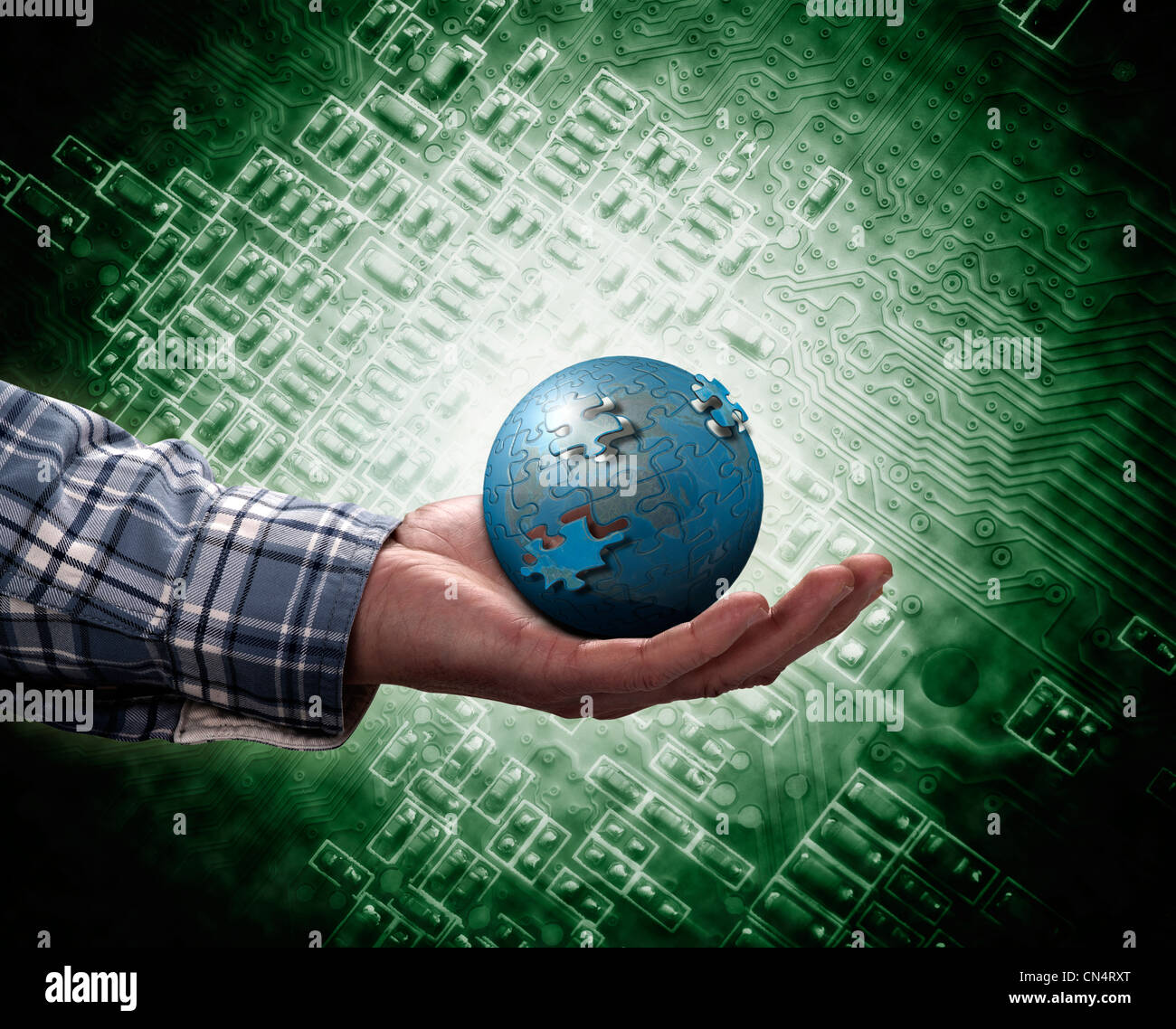 Glowing globe hi-res stock photography and images - Alamy