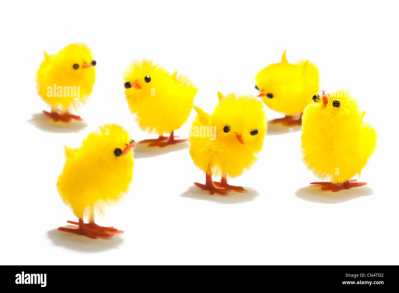 A group of Easter chick decorations Stock Photo - Alamy